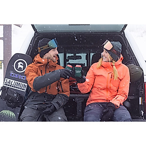 Giro Axis Asian Fit Ski Goggles - Snowboard Goggles for Men - Black Wordmark Strap with Vivid Ember/Vivid Infrared Lenses