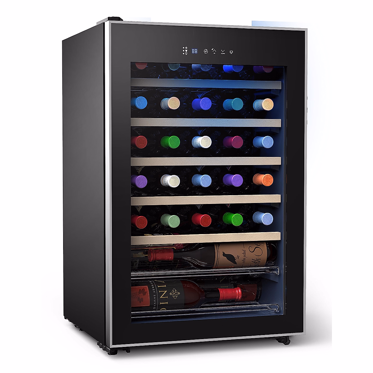 Cuisinart 30-Bottle Private Reserve Compressor Wine Cellar, One Size, Black