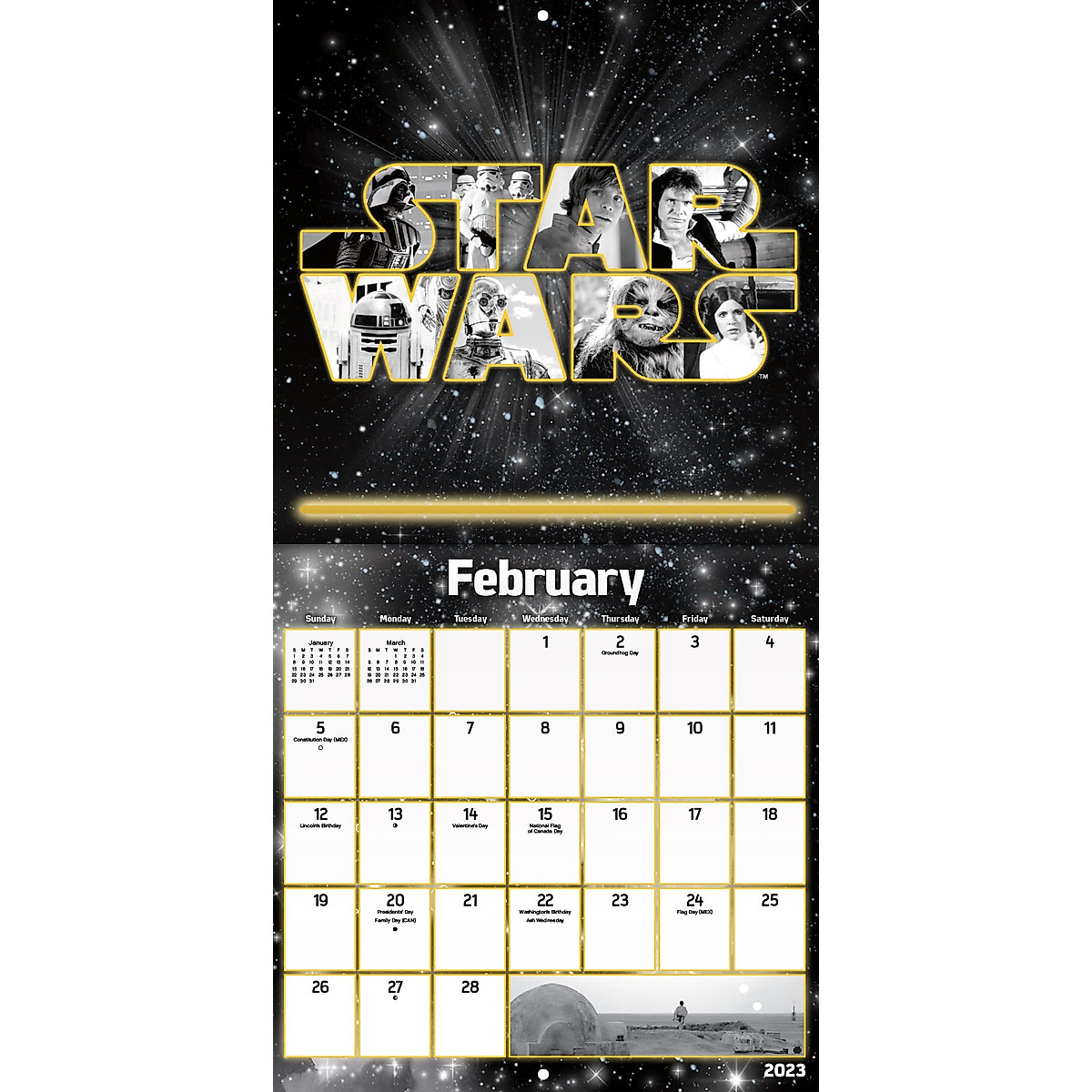 2023 Star Wars: Saga Wall Calendar