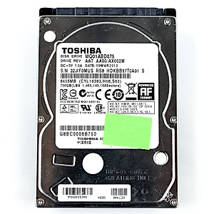 TOSHIBA MQ01ABD075 5400 RPM, 750GB, 8455MB Cache, Hard Drive Bare, SATA