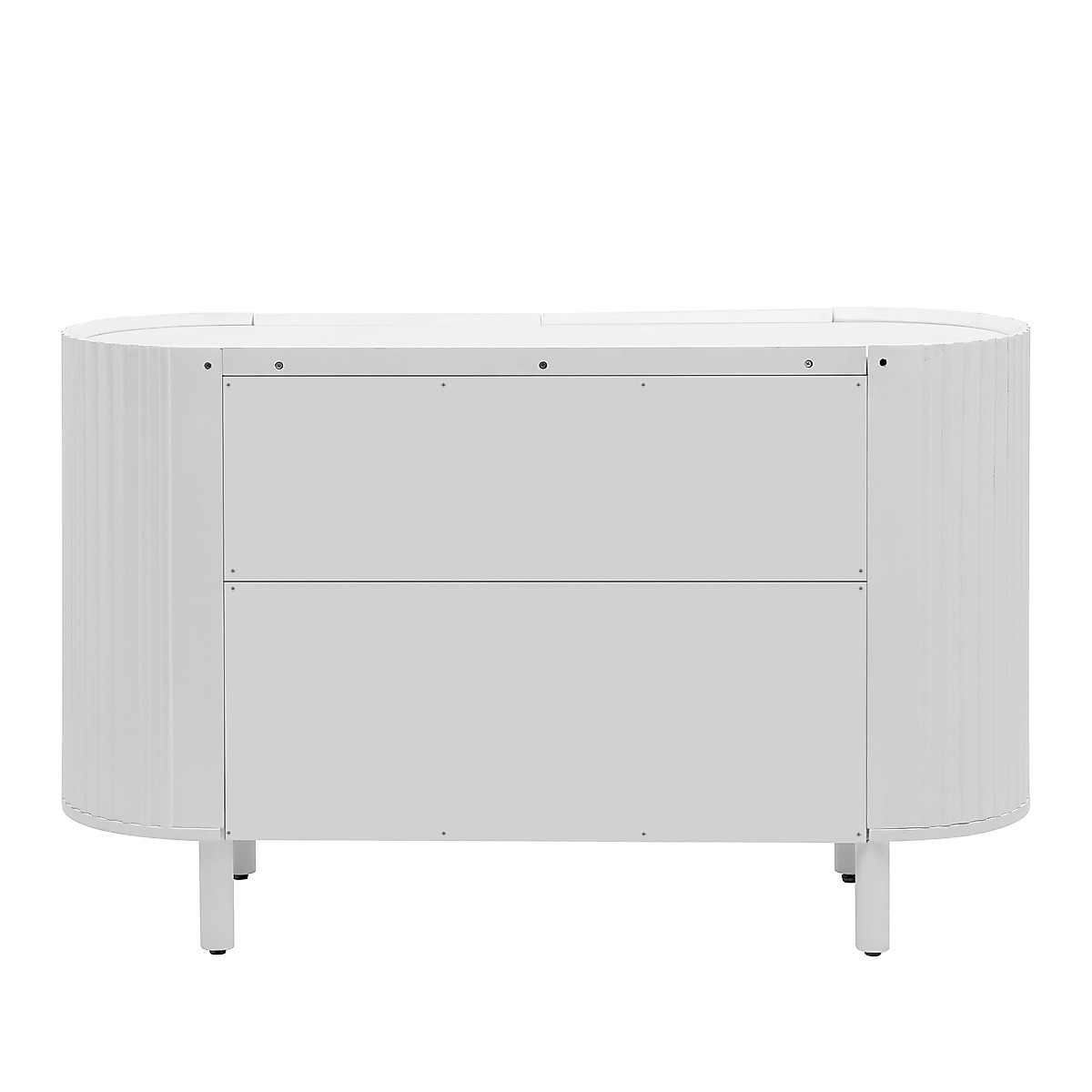 Merax Light Luxury Sideboard with Adjustable Shelves,Suitable for Living Room,Study and Entrance, White