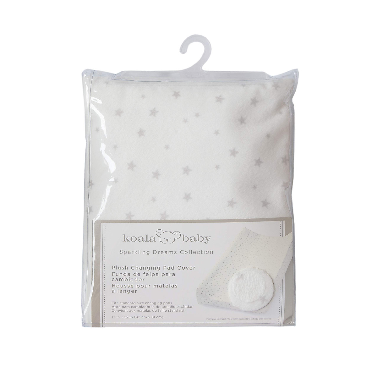 Koala Baby Sparkling Dreams Crib Bedding Set and Accessories (Changing pad Cover)