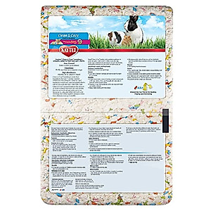 Kaytee Clean & Cozy Confetti Bedding for Pet Guinea Pigs, Rabbits, Hamsters, Gerbils, and Chinchillas, 49.2 Liters