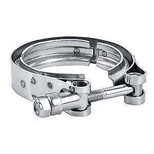 EVIL ENERGY 3.0 Inch V Band Clamp for Flange Kit Stainless Steel 2PCS (No flanges)
