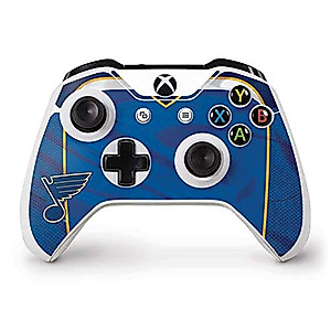 Skinit Decal Gaming Skin Compatible with Xbox One S Controller - Officially Licensed NHL St. Louis Blues Home Jersey Design