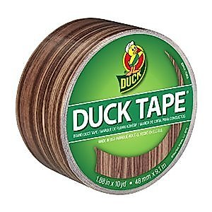 Duck 1.88 in. W x 10 yd. L Brown Woodgrain Duct Tape