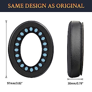 SOULWIT Cooling Gel Ear Pads Cushions Replacement for Bose QuietComfort 45(QC45)/QuietComfort SE (QC SE) Over-Ear Headphones, Earpads with High-Density Noise Isolation Foam - Black