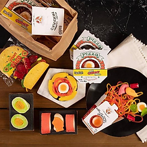 Raindrops – Raindrops Christmas Gift Box – Candy Gift Box – Candy Gift Basket Including Gummy Pizza, Small Sushi, Large Sushi, Hamburger, Noodles, Taco, Sandwich, and Fries – 8 Gummy Candy Assortments