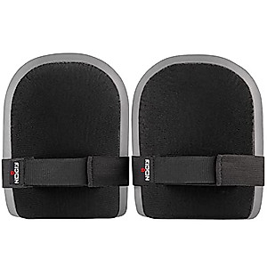 NoCry Home & Gardening Knee Pads for Women and Men - Lightweight Waterproof EVA Foam Cushion, Soft Inner Liner, and Easy Fit with Adjustable Hook'n'Loop Straps, Garden Kneeling Pads for Work, Grey