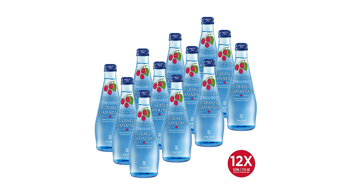 Clearly Canadian Country Raspberry Sparkling Spring Water Beverage ...
