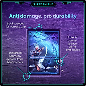 TitanShield [3-Pack 450 Sleeves Bundle Premium Clear Card Sleeves Compatible with Standard Sized Board Games, MTG Magic The Gathering, Pokemon, Lorcana and Trading Cards 2.5" x 3.5" 66x91mm