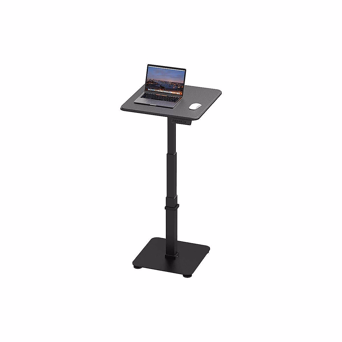 Monoprice Single Motor Sit-Stand Desk Pedestal, 110 lbs. Weight Capacity, for Laptops, Compact Computer Setups, & Office Work - Workstream Collection