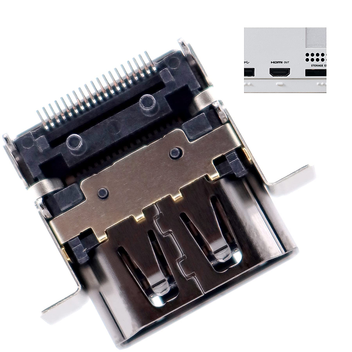 Deal4GO M1087810 HDMI Port Replacement for Xbox Series X (Xbox XSX) HDMI Display Socket Connector Jack