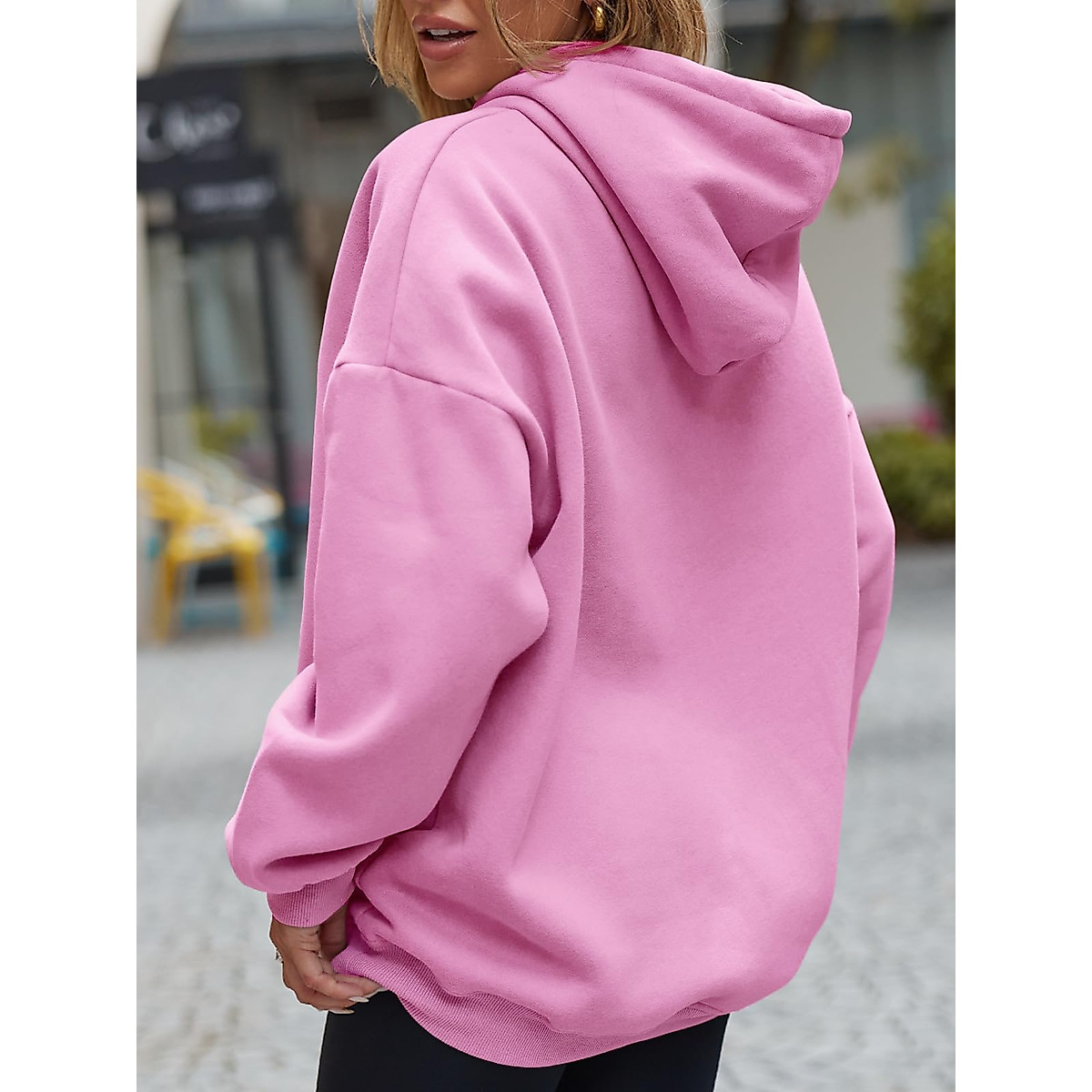 Trendy Queen Womens Hoodies Preppy Clothes Oversized Sweatshirts Teen Girls Casual Pullover Cute Fall Winter Outfits 2024 Pink