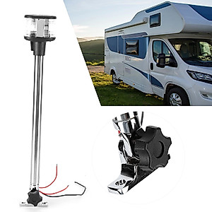 PerGar 12V‑24V Navigation Signal Stern Lamp, Marine Boat Yacht Pontoon Navigation Anchor Light, 360 Boat Navigation Lights for Marine Yacht Fishing Boats Speedboats