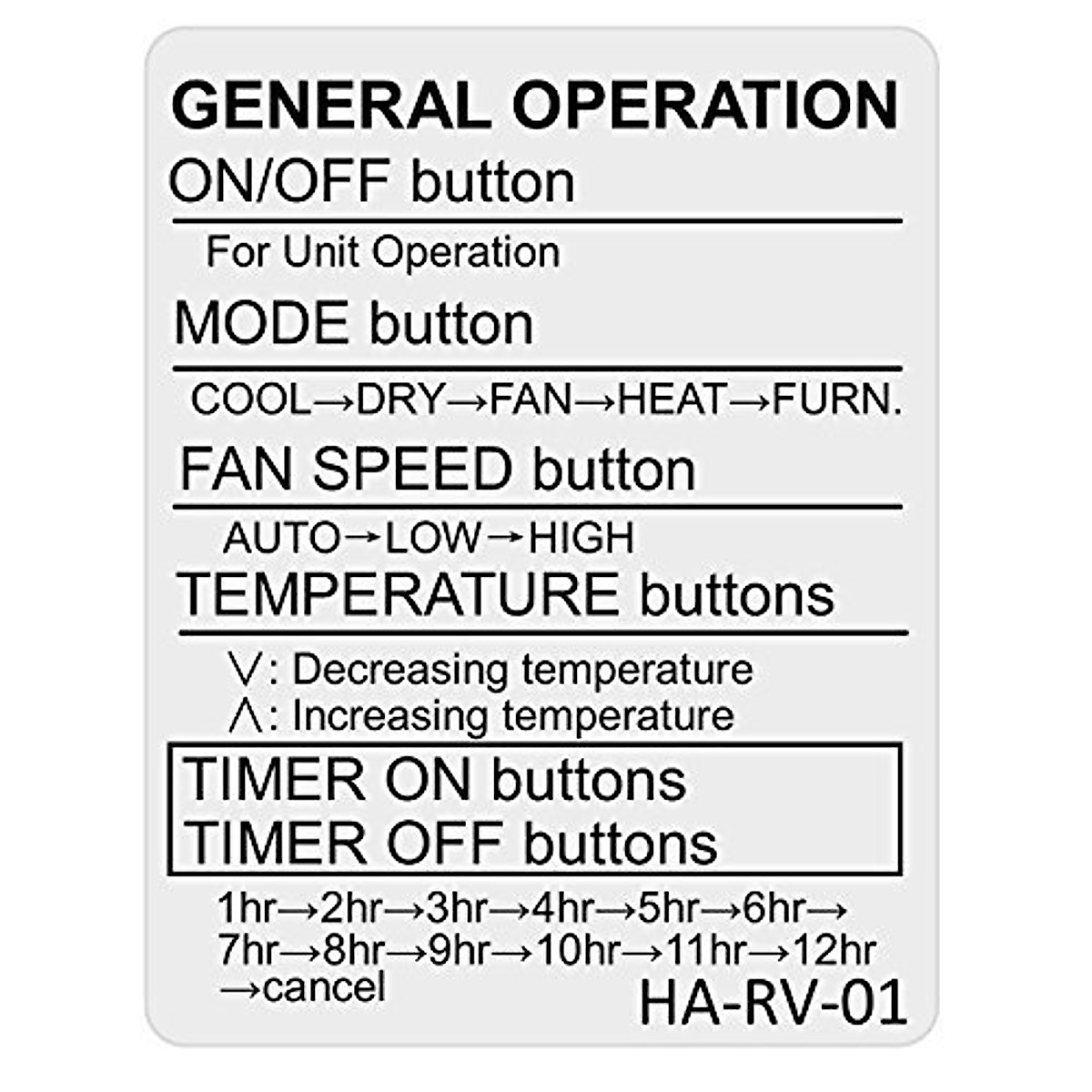 YING RAY Replacement for Carrier Air V Airv Rv Air Conditioners Remote Control for 12-50095-00 12-50074-00 12-50152-00 68RV11302A 68RV14102A 68RV14103A 68RV14112A 68RV15102A 68RV15103A 68RV0010AA