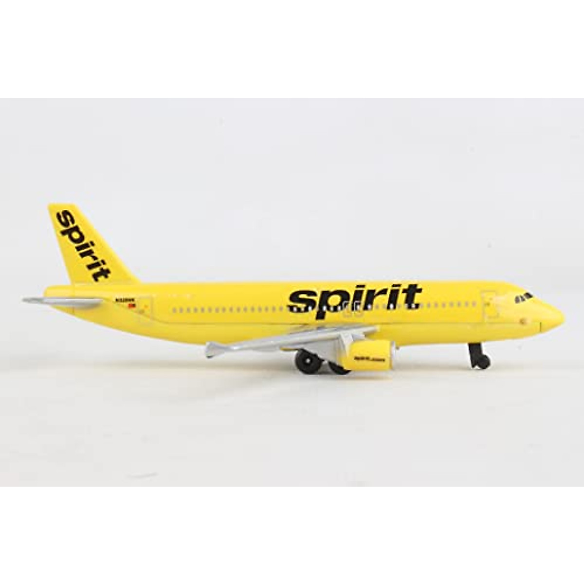 Daron Spirit Airlines Single Die-Cast Plane , Yellow