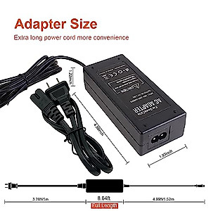 Power Cord for Gamecube, AC Power Supply for Gamecube, Power Adapter and AV Cable for Gamecube Set, Compatible with Nintendo Gamecube NGC System