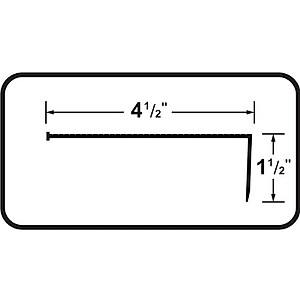 M-D Building Products 69844 4-1/2 in. x 1-1/2 in. x 72 in. Mill Aluminum Sill Nosing