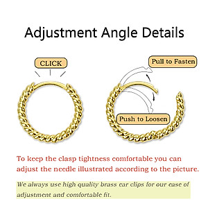 micuco 3 Pairs Small Hoop Earrings for Women 14K Gold Plated Huggie Hoop Earrings Hypoallergenic Twisted Mini Hoop Earrings