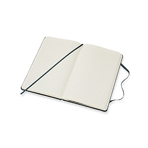 Moleskine Limited Collection Blend Textile Notebook, Hard Cover, Large (5" x 8.25") Ruled/Lined, Camo Green, 240 Pages
