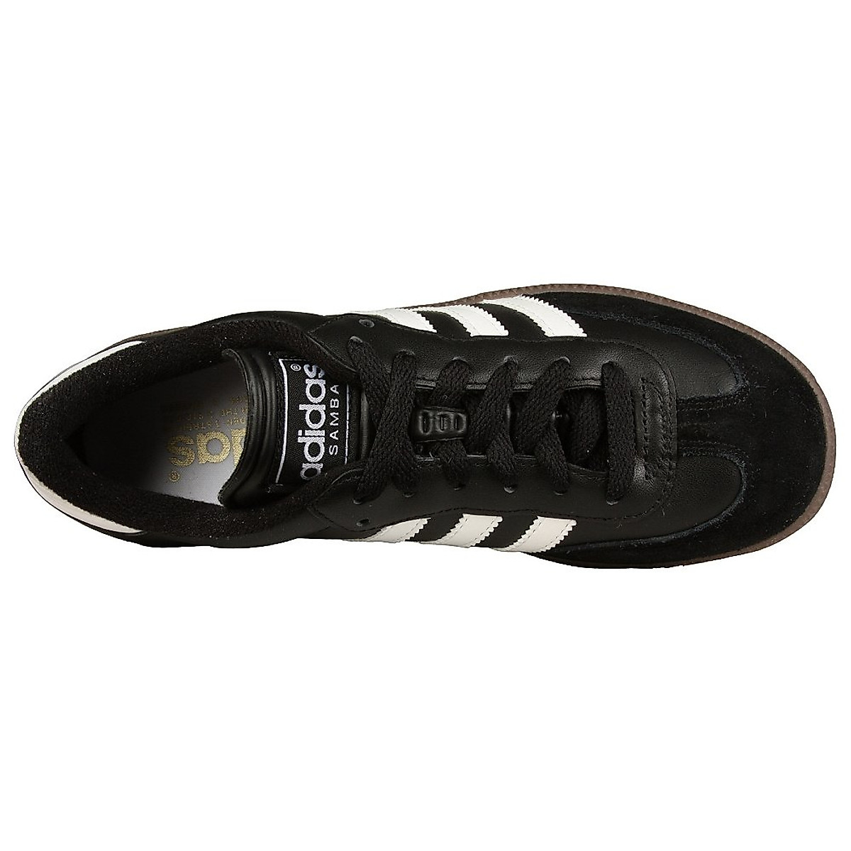 adidas Boy's Samba Classic Soccer Shoe, Black/White/Black, 1.5 Little Kid