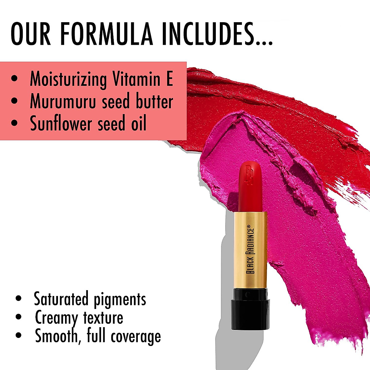 Black Radiance Perfect Tone Lipstick Lip Color, Copper Glow, 0.13 Oz