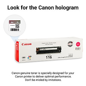 Canon Genuine Toner, Cartridge 116 Magenta (1978B001), 1 Pack Color imageCLASS MF8050Cn, MF8080Cw Laser Printer