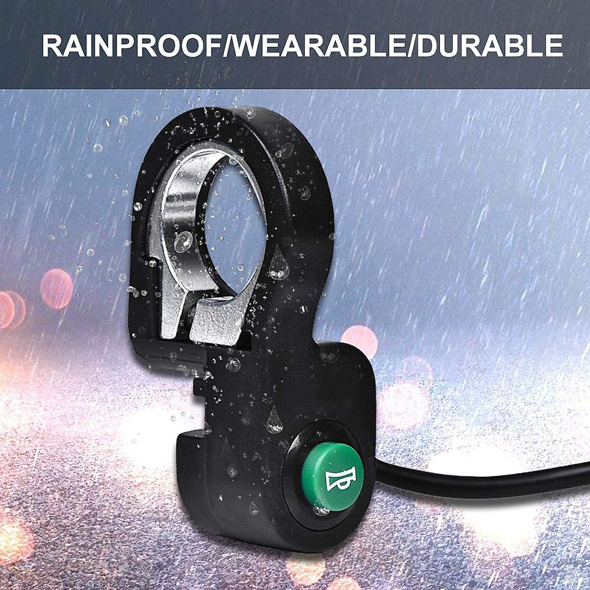 Demeras Horn Switch Button Plastic Horn Switch Button Accessory for Electric Bike Scooter