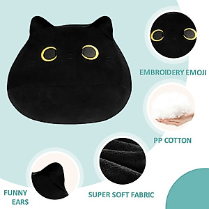 Black Cat Plush, Black Cat Plushie, Cat Plush, Cat Pillow Plush, Cat Pillow, Giant Cat Plush Cat Plush, Black Cat Plush, Kawaii Cat Plush, Cat Plush Pillow, Black Cat Stuffed Animal, Plush Pillow