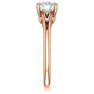 925 Silver, 10K/14K/18K Solid Gold Moissanite Engagement Ring, 2.75 CT Oval Cut Handmade Solitaire Ring Diamond Wedding Ring for Women, Birthday, Gifts for Her, VVS1 Colorless