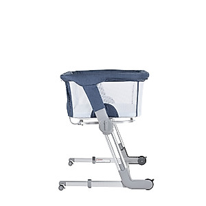 Unilove Hug Me Plus 3-in-1 Baby Bassinet, Bedside Sleeper, Travel Bassinet for Newborn, Airflow Blue