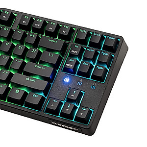 Digifast CS-21 Mechanical Gaming Keyboard - RGB Backlit Gaming Keyboard - Tenkeyless TKL Gaming Chronus Series Keyboard with Cherry MX Switches (Red Axis)