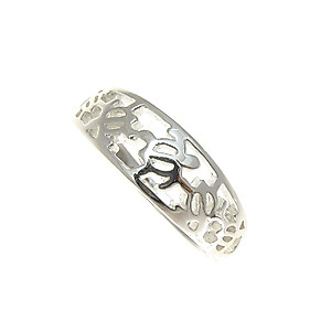 Arthur's Jewelry Sterling silver 925 Hawaiian 5 cut out honu sea turtle ring size 7