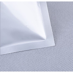 50 Mylar Bags for Food Storage, Mylar Bags 1 Quart 7"x10"- Thick 10 Mil, Stand-Up Vacuum Sealing Sealable and Ziplock Resealable Bags - Odor Free Heat Resistant, Airtight Food Storage Foil Bags