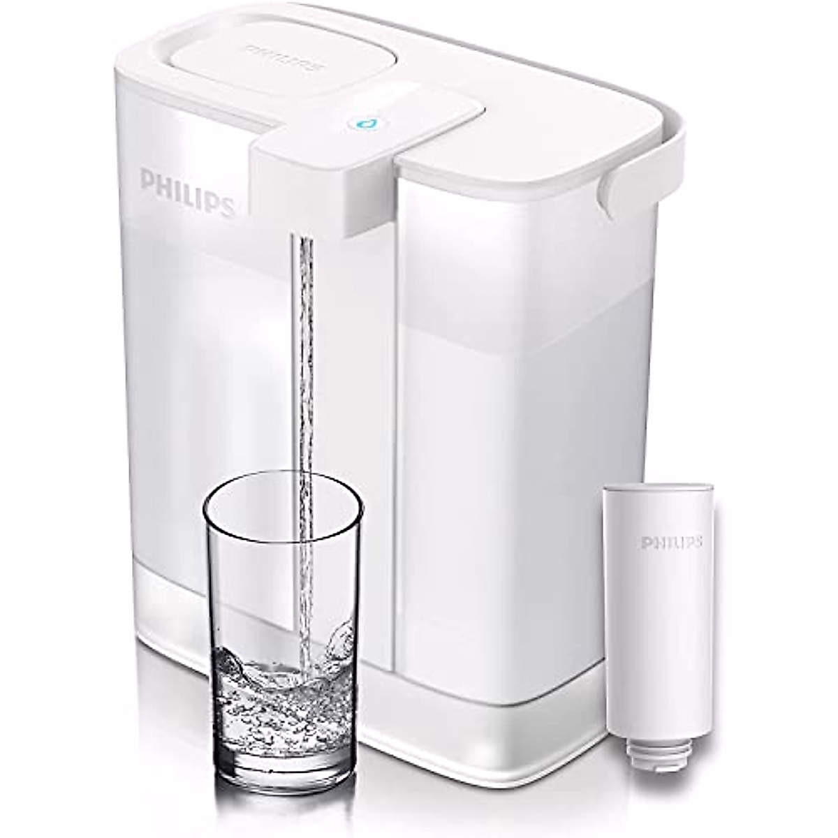 Philips Water Instant Water Filter - 3L Capacity, 1L/min Fast Flow, USB-C Rechargable