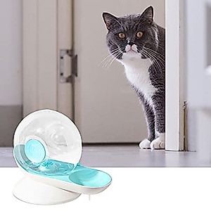 FUUIE Bowls for Food and Water 2.8L Bubble Dog Drinking Water Bowl Fountain Automatic Cat Puppy Portable Feeder Water Drinking Container Dispenser for Pet Help (Color : Blue)