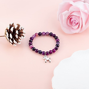 PARTNER Donkey Ispirational Gifts Donkey Bracelet Donkey Lover Gifts Donkey Spirit Animal Jewelry Gift For Women (purple)