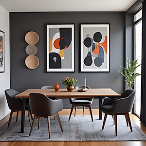 15x40 Frame Black Picture Frame - Complete Modern Photo Frame Includes UV Acrylic Shatter Guard Front, Acid Free Foam Backing Board, Hanging Hardware Wood Wall Frames for Family Photos - no Mat