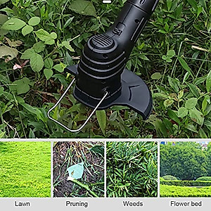 3.7V Cordless Grass Strimmer Sets with Telescopic Rod, Cordless String Trimmer Edger Lawn Tool Battery Powered 1200mAh, Lightweight Grass Trimmer Weed Eater Brush Cutter for Garden Yard