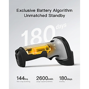 Inateck Barcode Scanner with Hands Free Adjustable Stand, Bundle Product, BCST-70 and BCST-S