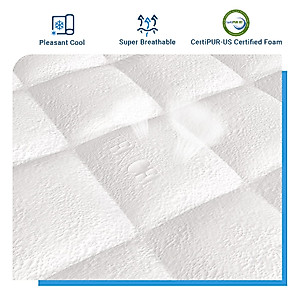 Avenco King Size Mattress. 12 Inch Hybrid King Mattress in a Box with Latex Memory Foam, Medium Firm King Bed Mattresses CertiPUR-US Certified, Motion Isolation