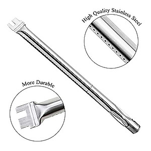 Hisencn Replacement Parts for Ducane 30400040, Stainless Steel Burner Tube, Heat Plate Replacement for Ducane 3 Burner 3100, 3200, 3400, DUCHD1, 30500048, 30500602, DUCHP1 Gas Grill