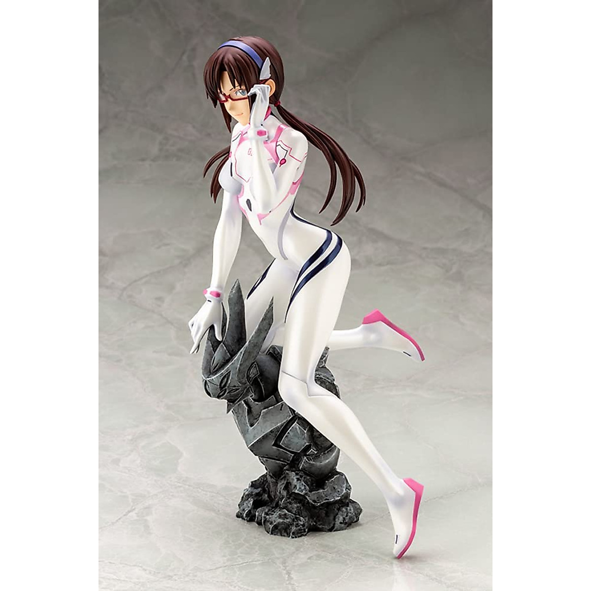 Kotobukiya Evangelion: 3.0+1.0 Thrice Upon a Time: Mari Makinami Illustrious (White Plugsuit Version) PVC Statue,Multicolor,PP981