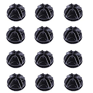 OUNONA 20 Pcs Wire Cube Plastic Connectors for Cube Storage Shelving and Cabinet Modular Organizer Closet Clasp Buckle Clip (Black)