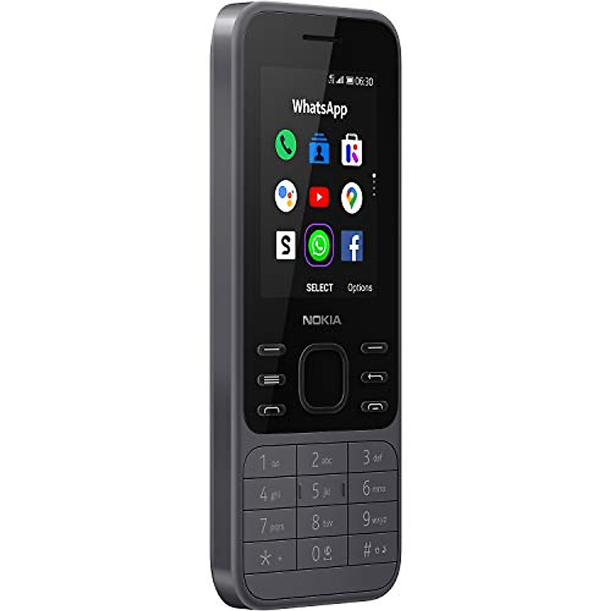 Nokia 6300 4G | Unlocked | Dual SIM | WiFi Hotspot | Social Apps | Google Maps and Assistant | Light Charcoal