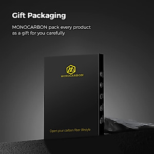 MONOCARBON Carbon-Fiber-Money-Clip-for-Men, Minimalist-Money-Holder for Cash, High Elastic Carbon-Fiber-Wallet, Slim and Durable (Twill Matte Black)