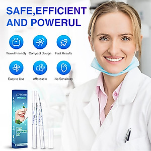 LOVOOD Teeth Whitening Pen(2 Pcs), 20+ Uses, Effective, Painless, No Sensitivity, Travel Friendly, Easy to Use, Beautiful White Smile, Effective Tooth Whitener, Natural Mint Flavor