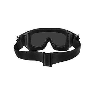 Wiley X Spear Goggle Sunglasses, ANSI Z87 Safety Ballistic Rated Goggles for Men and Women, UV Eye Protection for Shooting and Tactical, Matte Black Frame, Smoke Grey and Clear Changeable Lenses