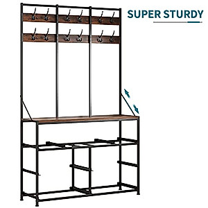 LUMTOK 8 Drawer Dresser, Chest of Drawers for Bedroom Living Room, Entryway, Fabric Storage Chest for Closets (Rustic Brown)